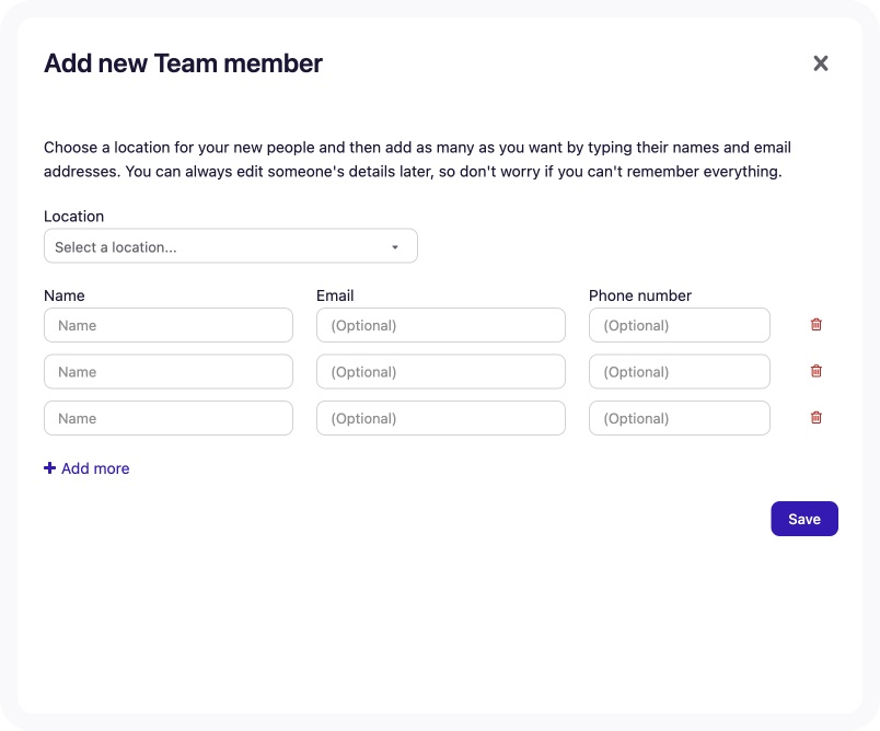 Adding team members – Deputy Help Center