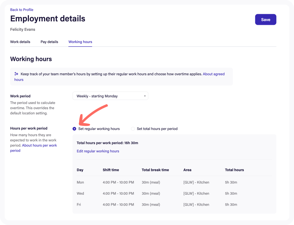 Set up a leave policy that accrues leave based on regular working hours ...
