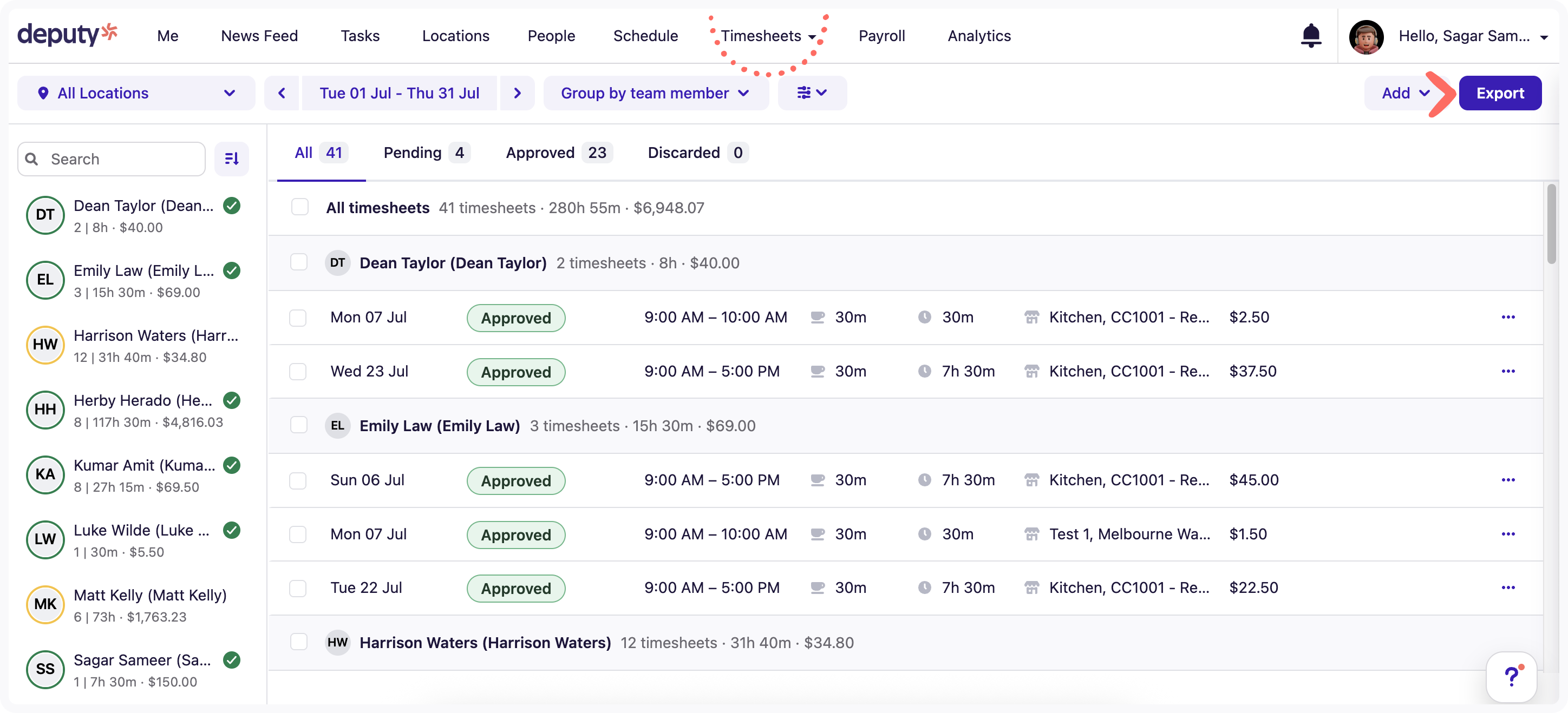 Introduction to the new Timesheet Export experience (Beta) – Deputy Help Center