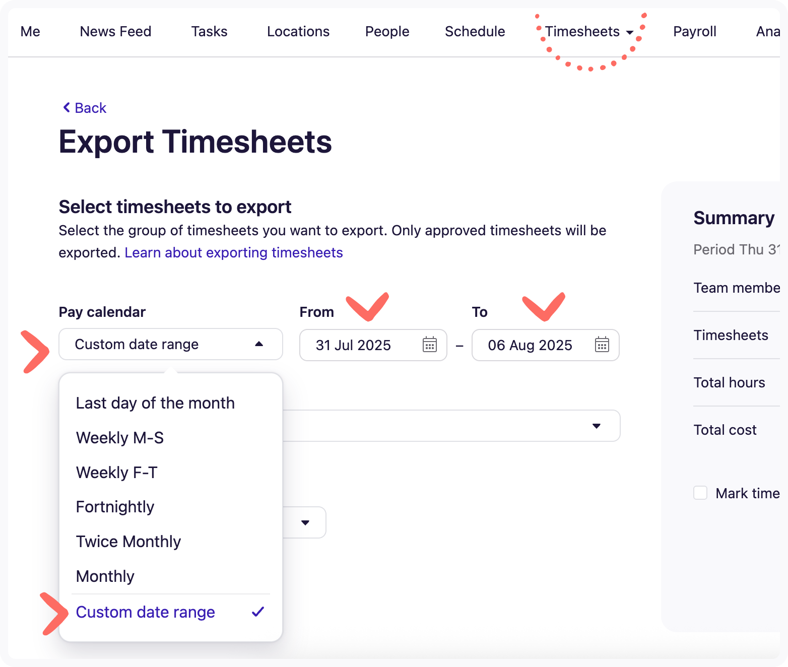 Introduction to the new Timesheet Export experience (Beta) – Deputy Help Center