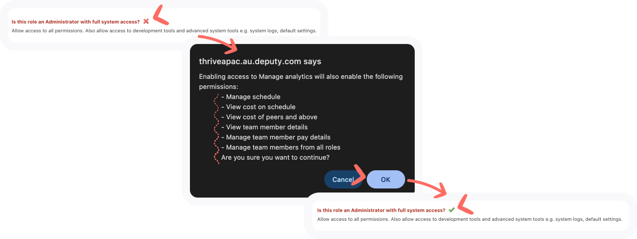 Customizing access levels and permissions – Deputy Help Center