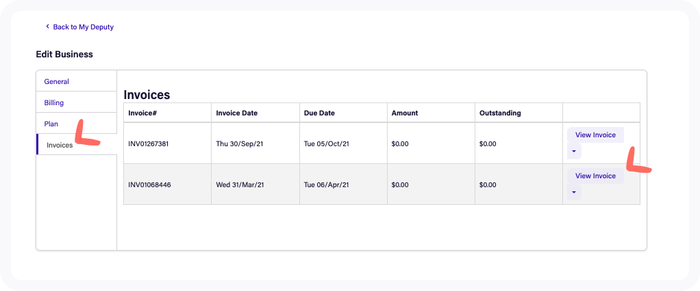 Billing and payment – Deputy Help Center