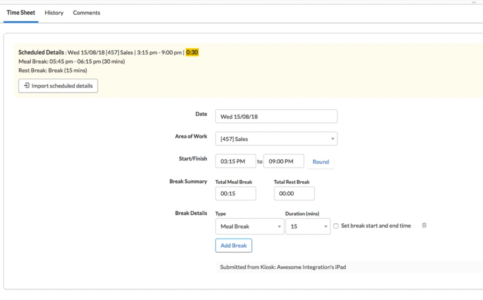 Break planning – Deputy Help Center