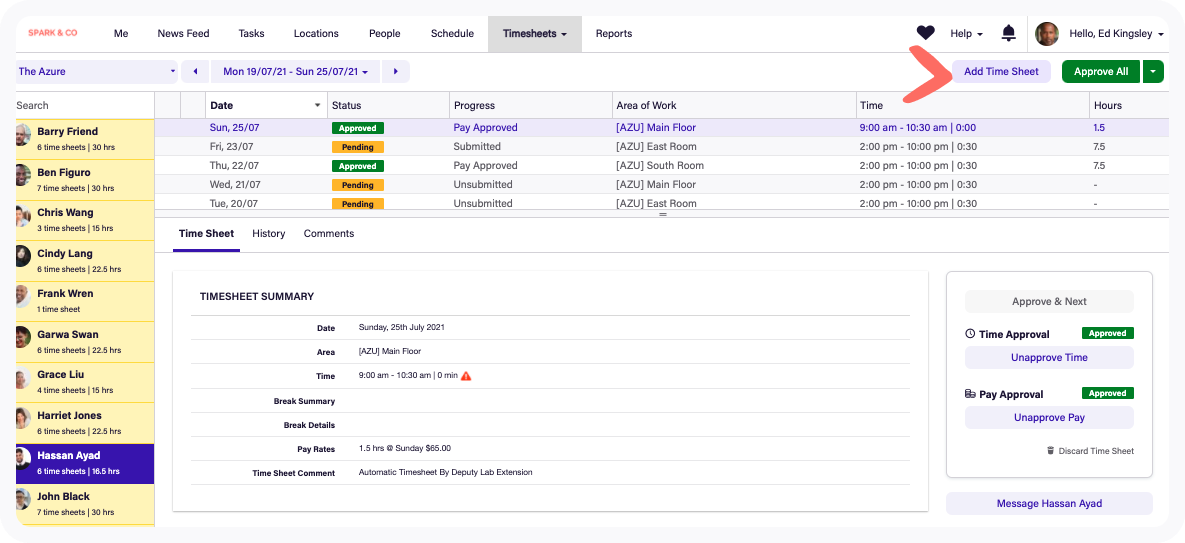 How do I adjust the timesheet for a partial sick day? – Deputy Help Center