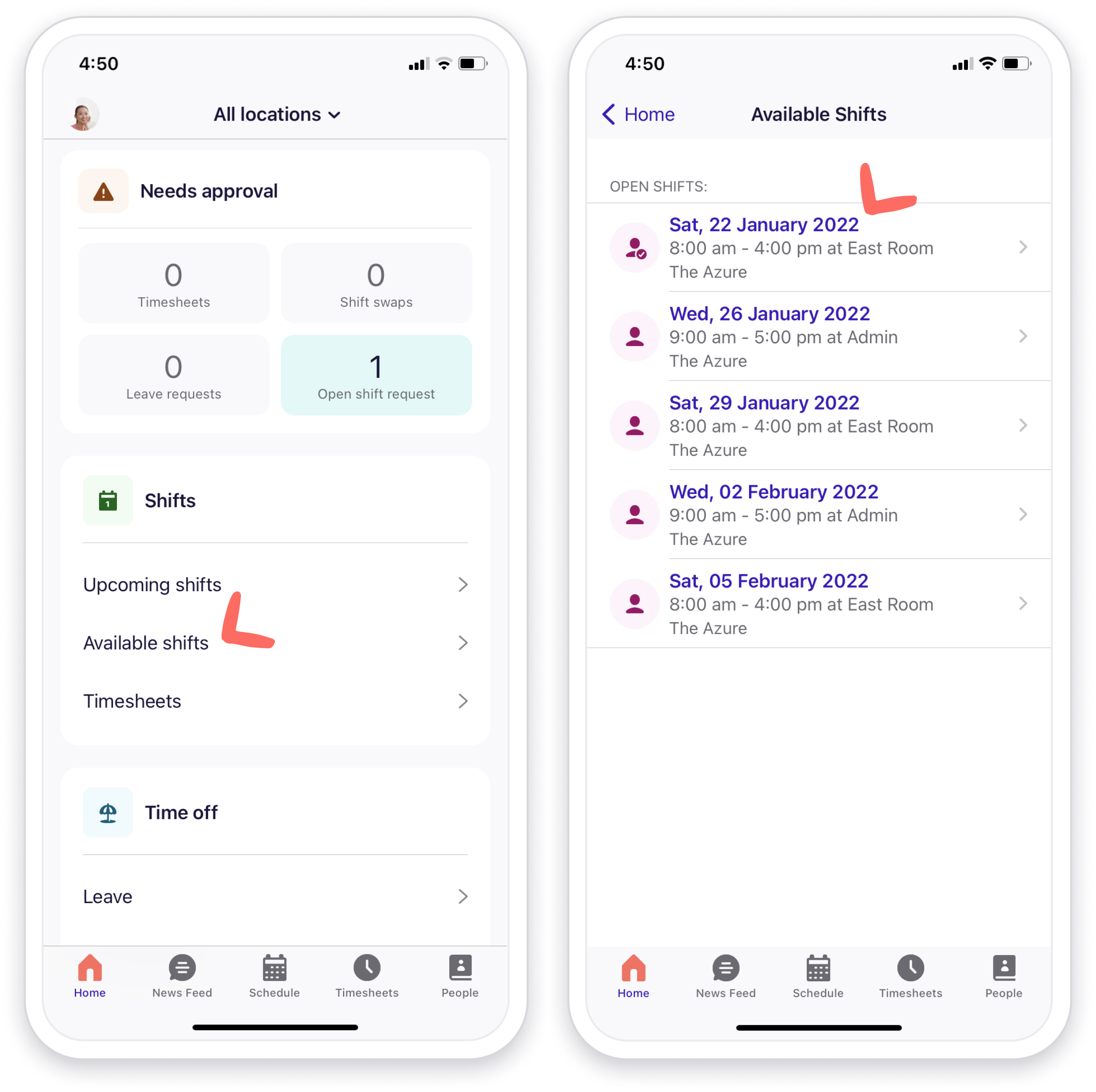 Open shifts – Deputy Help Center