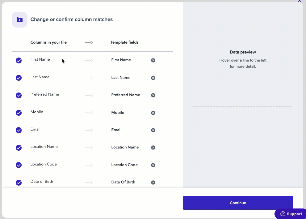 Bulk import or bulk update team member data – Deputy Help Center