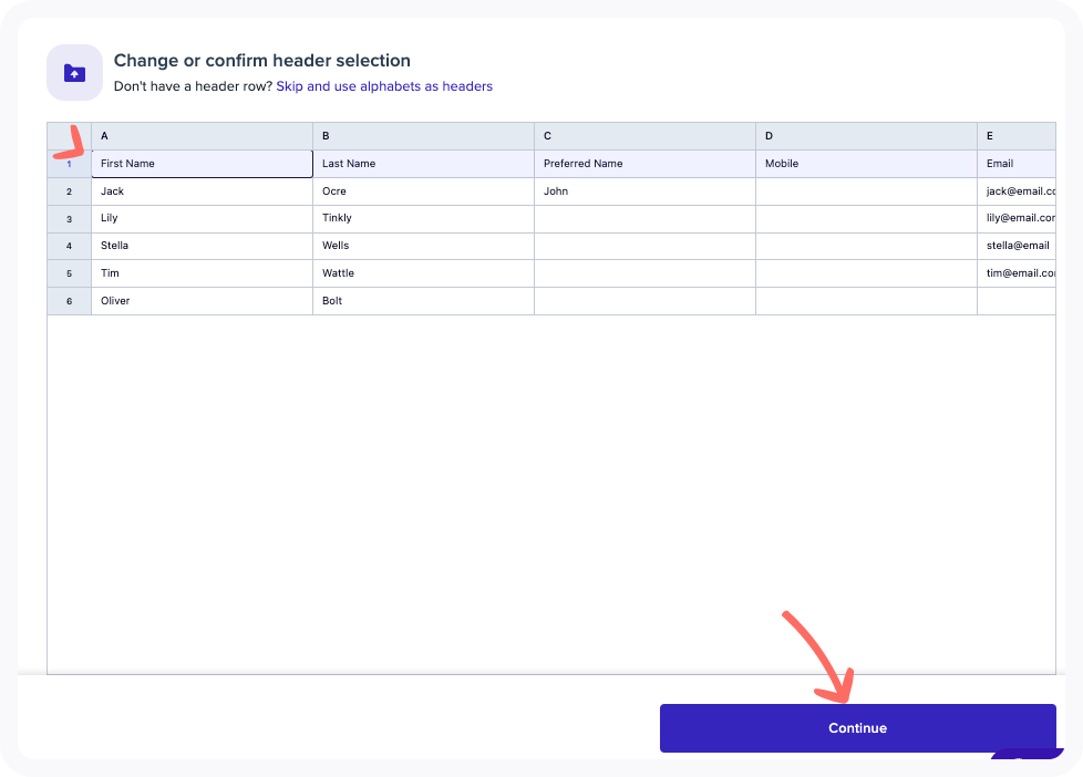 Bulk import or bulk update team member data – Deputy Help Center