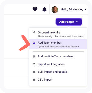 Adding team members – Deputy Help Center