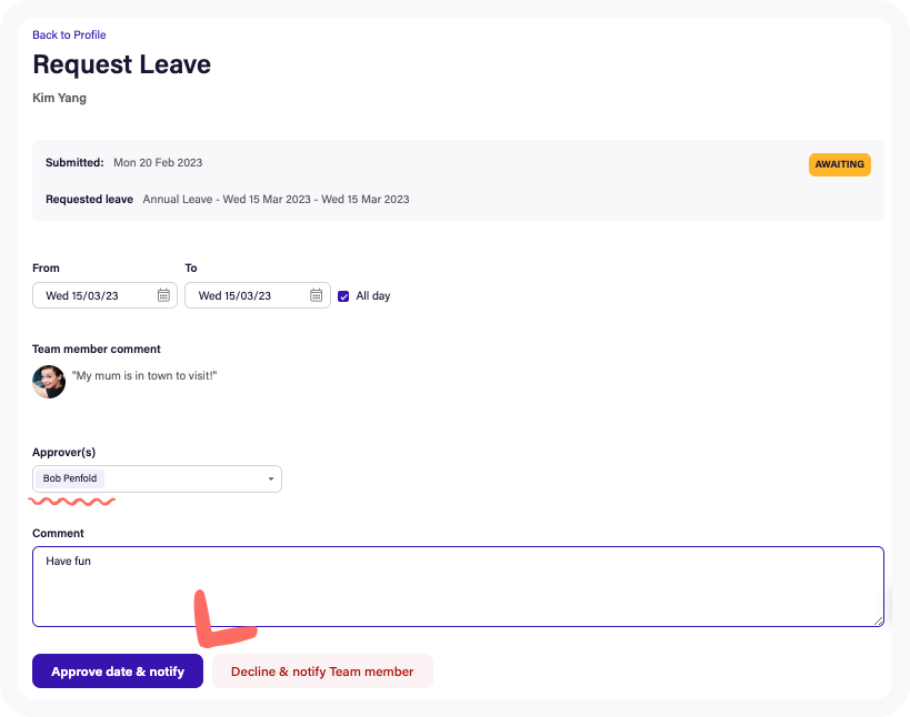 How to approve and decline leave requests (UK only) – Deputy Help Center
