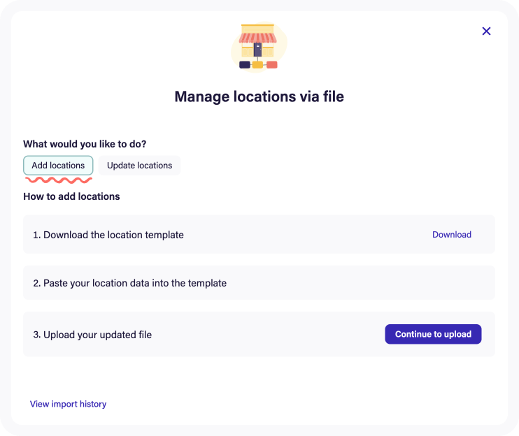 Bulk import or update of locations and areas – Deputy Help Center