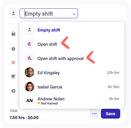 Creating shifts on your schedule – Deputy Help Center