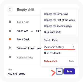 Creating shifts on your schedule – Deputy Help Center