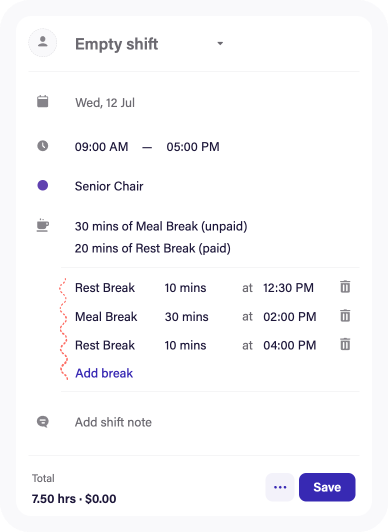 Break planning – Deputy Help Center