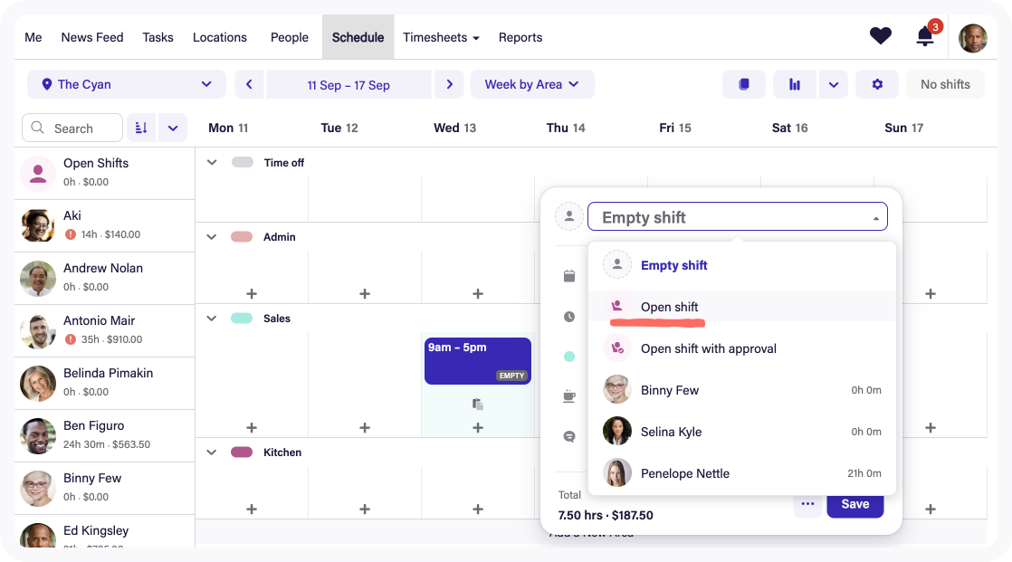 Open shifts – Deputy Help Center