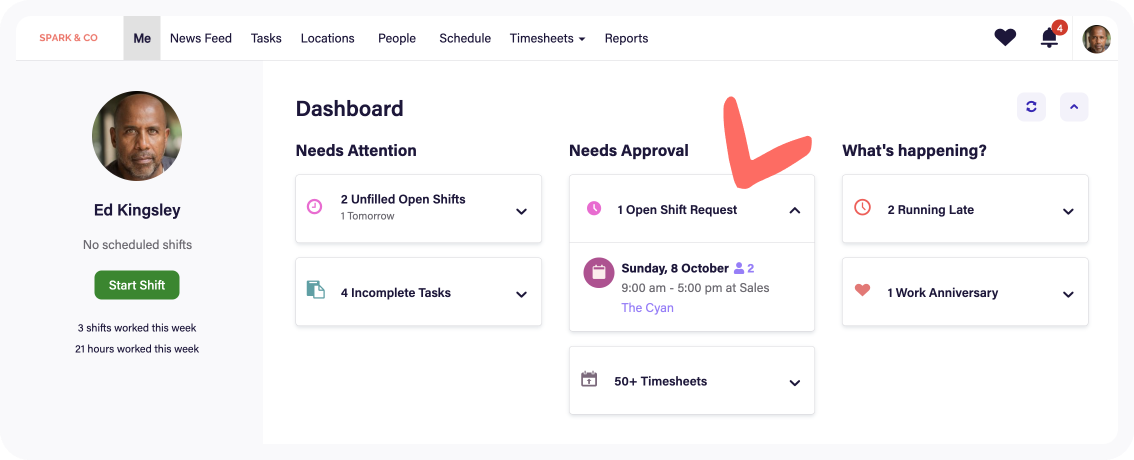 Open shifts – Deputy Help Center