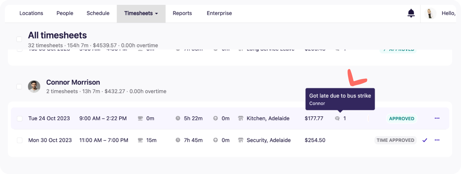 Filtering and reviewing Timesheets (Beta) – Deputy Help Center