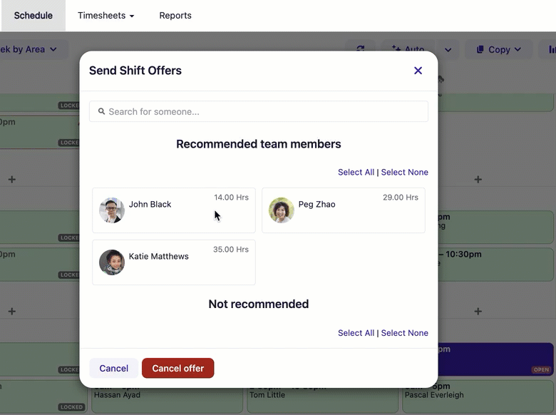 Open shifts – Deputy Help Center