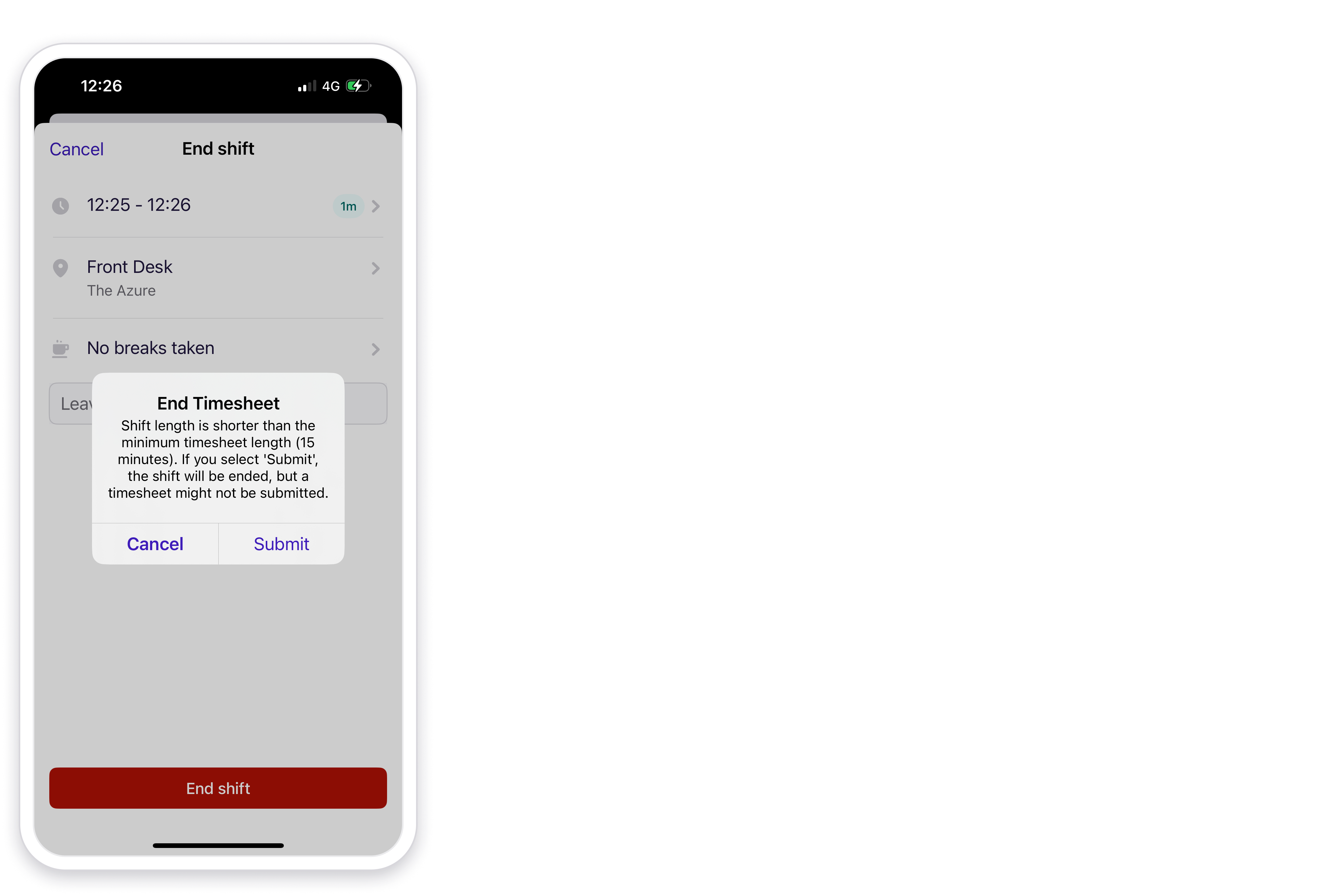 Why is there no timesheet displayed when I click View timesheet from a ...