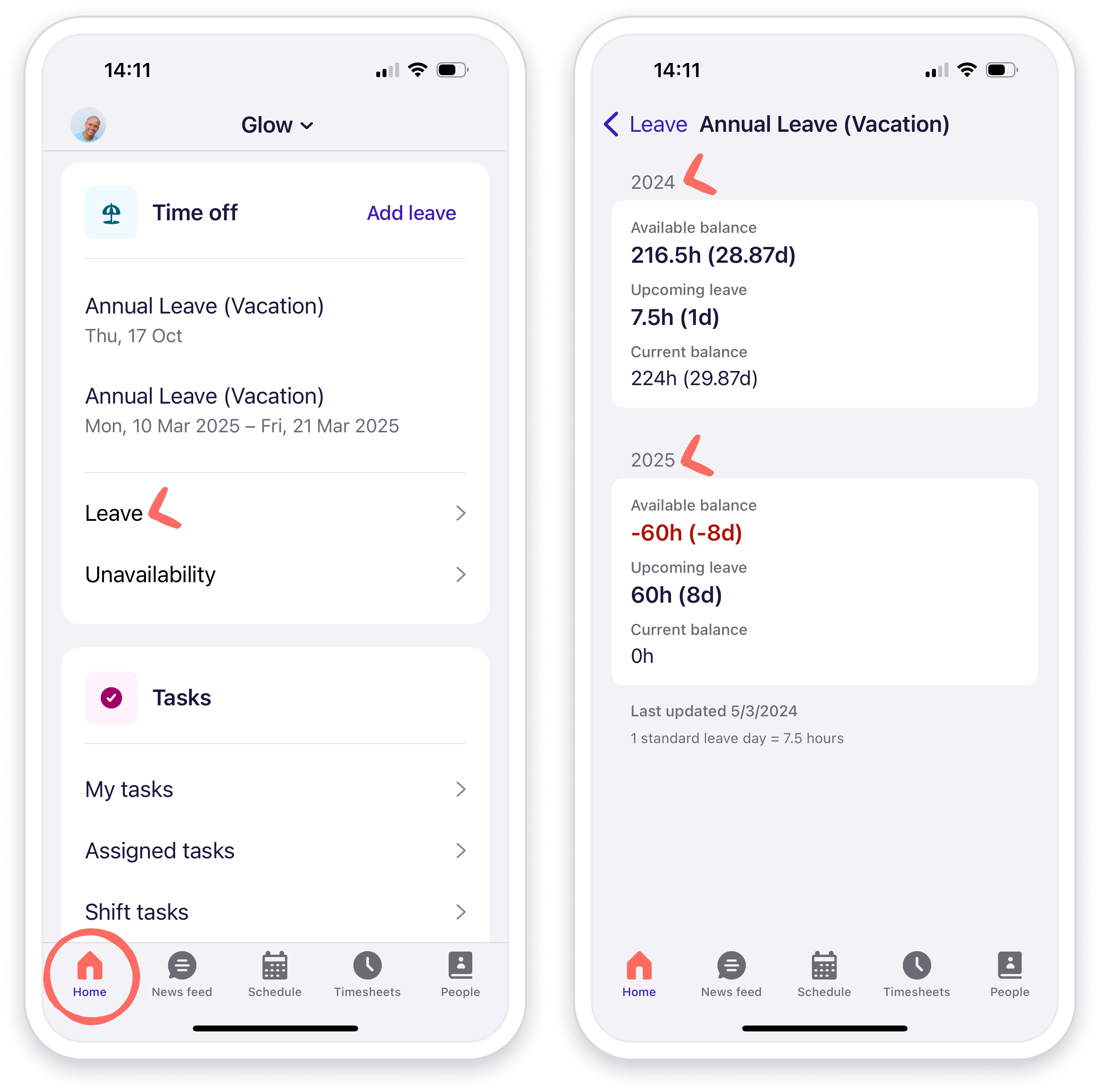 Managing your team member's leave balances (UK only) – Deputy Help Center